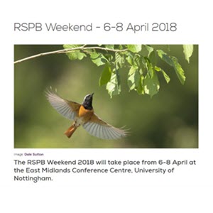 RSPB Weekend 2018 - National Biodiversity Network