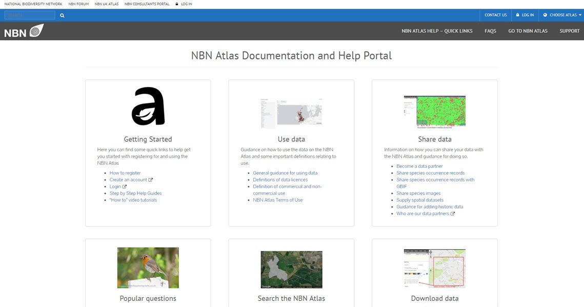 NBN Atlas Documentation and Help Portal - National Biodiversity Network