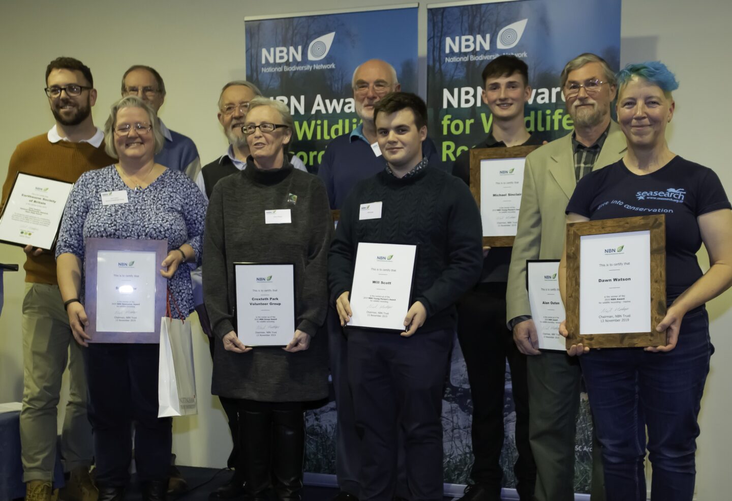 NBN Award winners 2019 - National Biodiversity Network