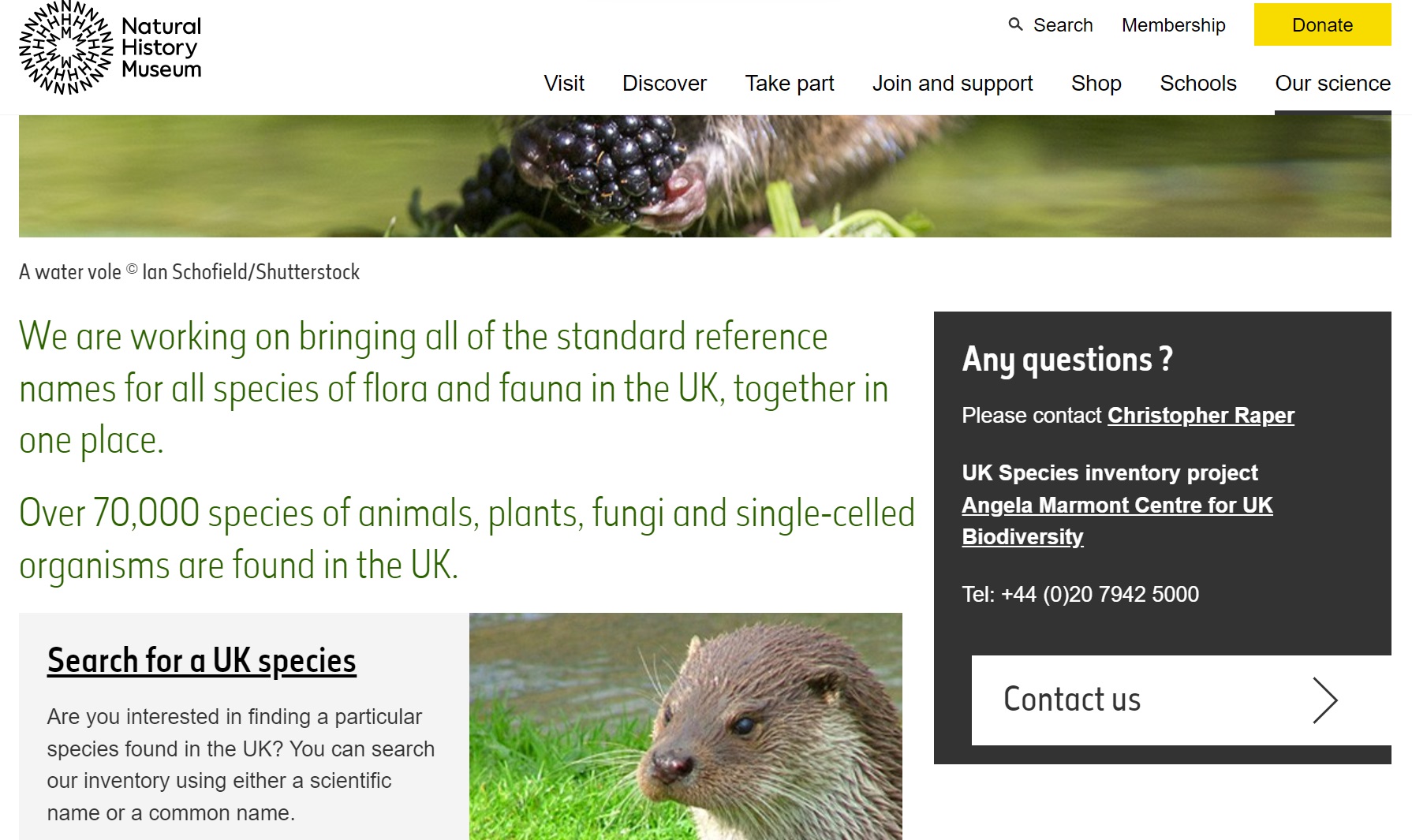 UK Species Inventory - National Biodiversity Network